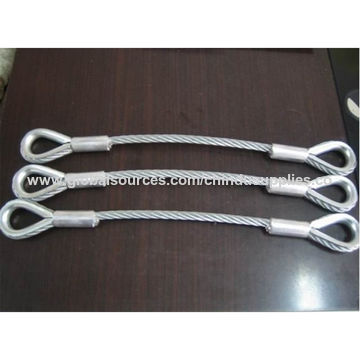 China Pressed Steel Wire Rope Sling with BS, DIN, JIS, ASTIM Marks on ...