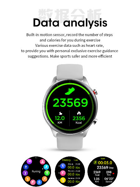 China Smart Watch L21 with IP68 Waterproof 1.3 inch Round Screen Ultra ...