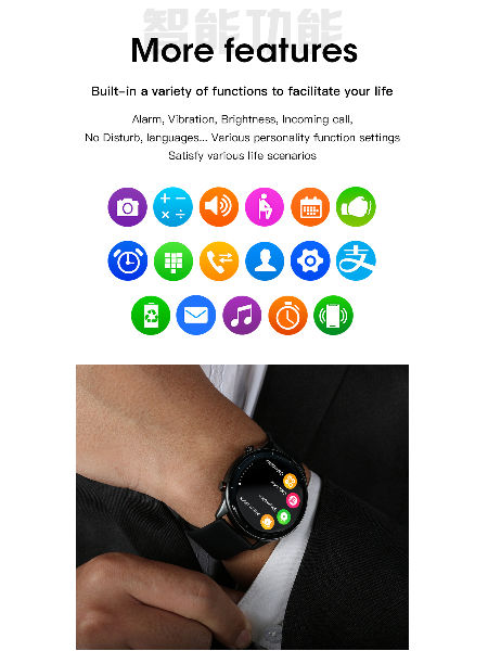 China Smart Watch L21 with IP68 Waterproof 1.3 inch Round Screen Ultra ...