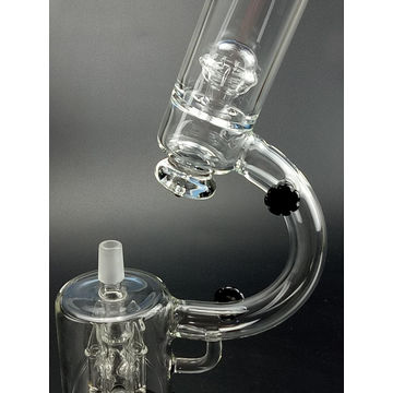 China Microscope Glass Bong Oil Rigs Water Bongs Smoking Hookahs Dual ...
