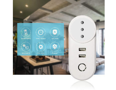 China 16A Italian Tuya Wi-Fi Smart Plug, App controlled Plug Alexa ...