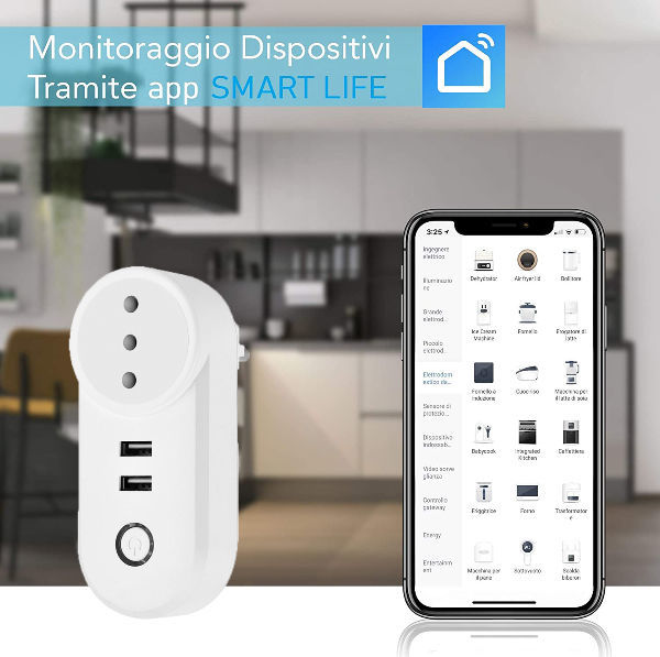 China 16A Italian Tuya Wi-Fi Smart Plug, App controlled Plug Alexa ...