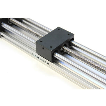 China China high precision 800mm stroke stepper motor driven ball screw ...