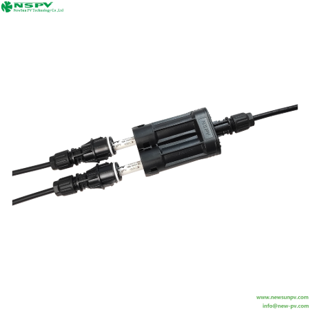 Solar splitter fuse connector PV fuse branch plug cable to cable easy ...