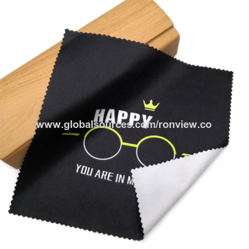 China Custom Printed Microfiber Glasses Sunglass Antifog Cleaning ...