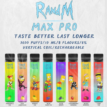 China Wholesale original R and M max pro 3600puffs disposable vape pen ...