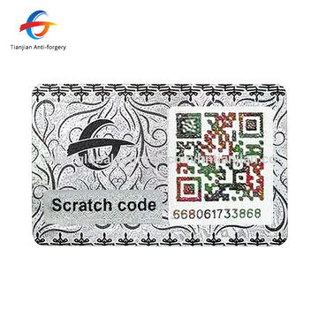 China Custom Anti-counterfeiti Adhesive Security Unique QR Code Serial ...