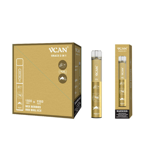 E-Cigarette Wholesale VCAN Grace 3000 Puffs 2-in-1 Disposable Vape Pen ...