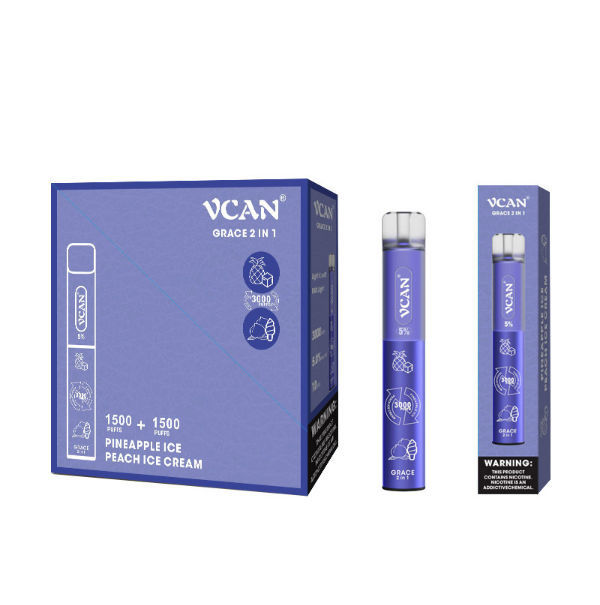 E-Cigarette Wholesale VCAN Grace 3000 Puffs 2-in-1 Disposable Vape Pen ...