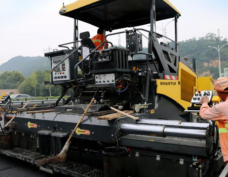 Chinese Manufacture Shantui 9m SRP90S PLUS Fully Hydraulic Asphalt Wheel Paver Price, Driveway ...