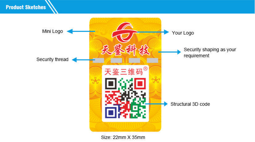 Custom Anti-counterfeiting Adhesive Security Unique QR Code Serial Number scratch off Labels, QR ...