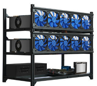 China 12GPU Chassis Stackable Case Open Air Frame for Cryptocurrency ...
