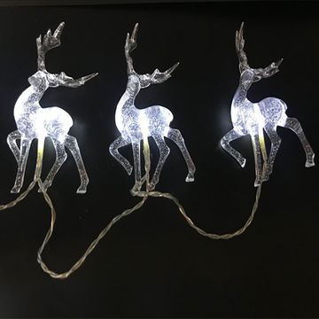 China Christmas Clear Deer Lighting Led Serial Lights String on Global ...
