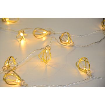 China Metal Flower Shaped String Lights Ramadan Golden Fairy Lights For ...