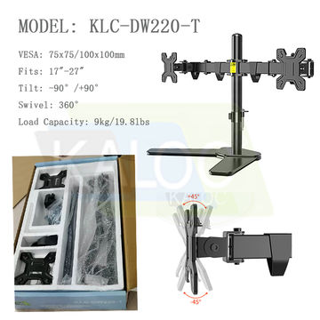 China Adjustable Dual Monitor Arm Desk Stand Monitor Mount Arms on ...