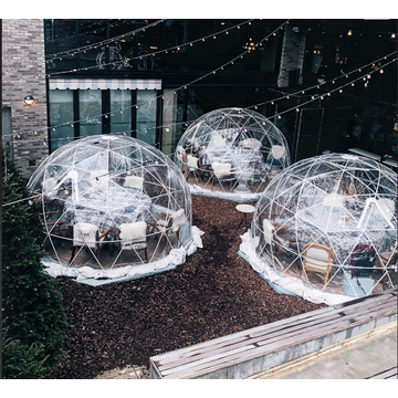 China Garden campiing outdoor picnic transparent garden cottage garden dome igloo bubble tent on ...
