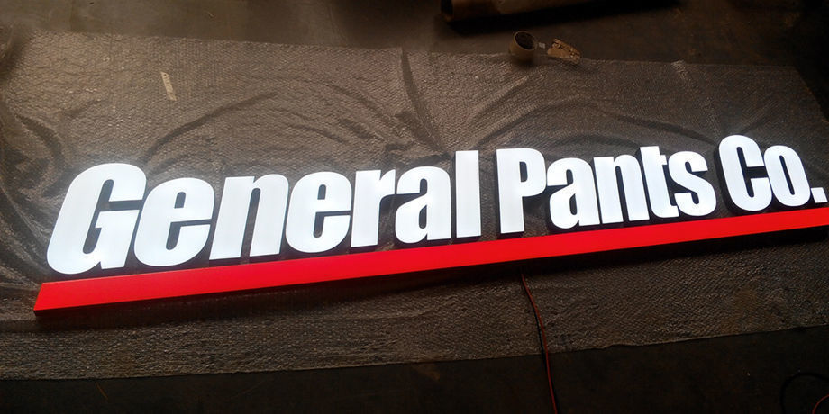 China Aluminium channel letter sign advertising painted frontlit led ...