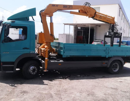 Telescopic Arm Crane with Bricks Grab, brick crane truck mounted crane ...