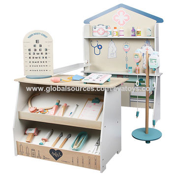 China Customize miniature hospital wooden kids doctor play set for ...