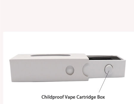 China OEM cbd vape cartridge child proof chipboard drawer box children ...