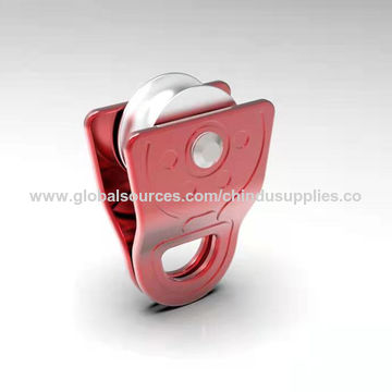 China 20KN Micro Climbing Pulley General Purpose Small Aluminum Rope ...