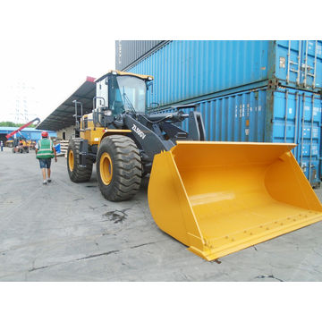 China New 7 ton mini wheel loader LW700KV on Global Sources,Front wheel ...