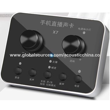 China Best Selling Sound Card Live Sound Card for Singing on Global ...