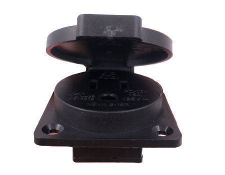 Panel mount Nema 5-15R receptacle waterproof socket outlet, Panel mount ...