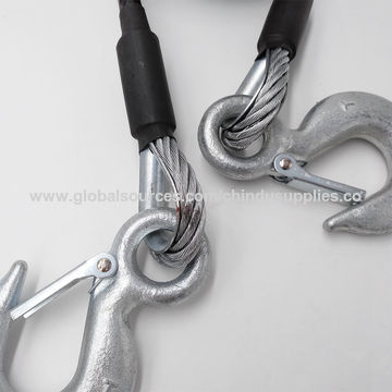 China Stainless Steel 304/316 PVC Coated Wire Rope Slings with Hook on ...