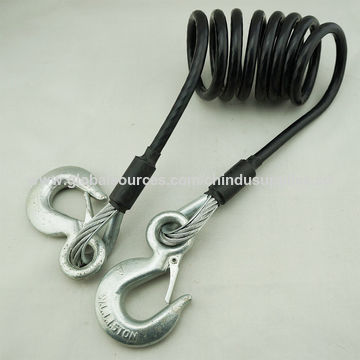 China Stainless Steel 304/316 PVC Coated Wire Rope Slings with Hook on ...