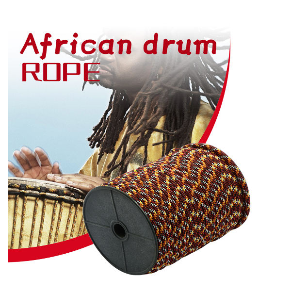 China African drum rope Nylon braided rope decoration packing rope on ...