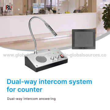 China Dual Way Counter intercom, Audio intercom, bank counter audio ...