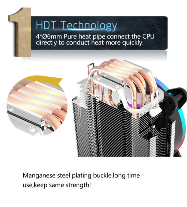 China PMW COOLER FAN WITH FOUR Heat Pipe Cooling Fan Gaming Copper ...