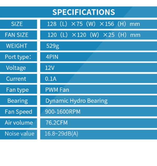 China PMW COOLER FAN WITH FOUR Heat Pipe Cooling Fan Gaming Copper ...
