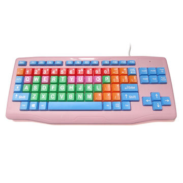 China Computer wireless keyboard for kids with colorful design on ...