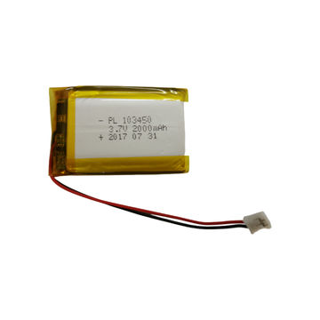 China 3.7V lithium polymer battery packs,103450 2000mAh 3.7V Square ...