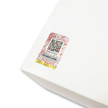 China Custom Anti-counterfeiting Adhesive Security Unique QR Code Serial Number scratch off ...