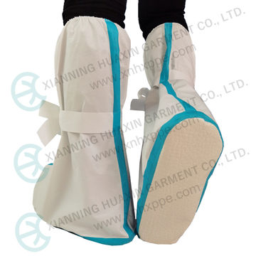 China White Microporous Taped Seam Disposable Overtboots Boot Shoe ...
