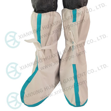 China White Microporous Taped Seam Disposable Overtboots Boot Shoe ...