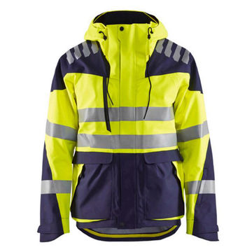 China Hi Vis Soft shell Jacket Industrial Reflective Work Jacket with ...