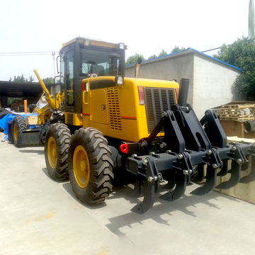 China Road machinery 135HP 140HP motor grader with blade and ripper on ...