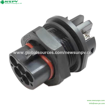 China IP67 AC 5C Connector Max.40A(6sqmm) rated current cable cross ...