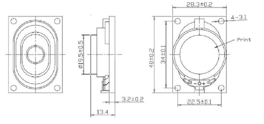 China Micro speaker 40*28mm , FO 380Hz , 2W, 8Ohm on Global Sources ...