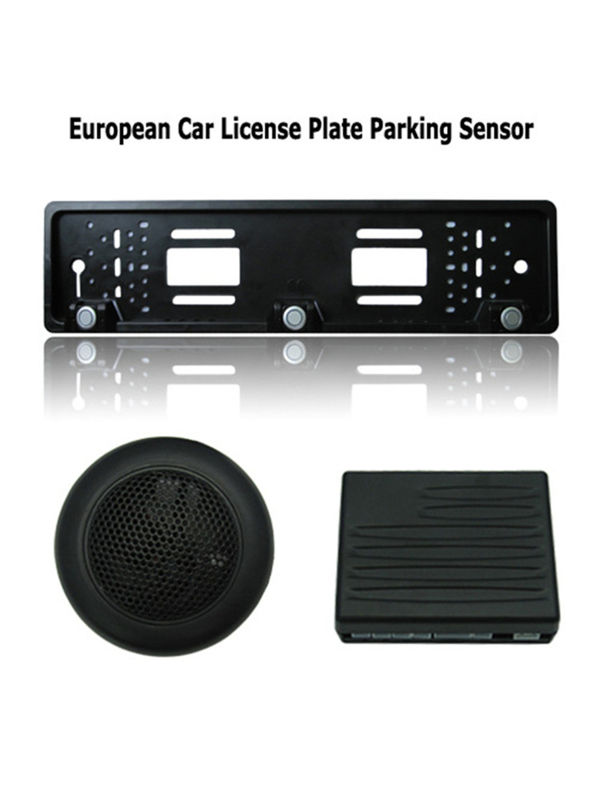 3–in–1 european License Plate Parking Sensor Systems with 3 Sensors ...