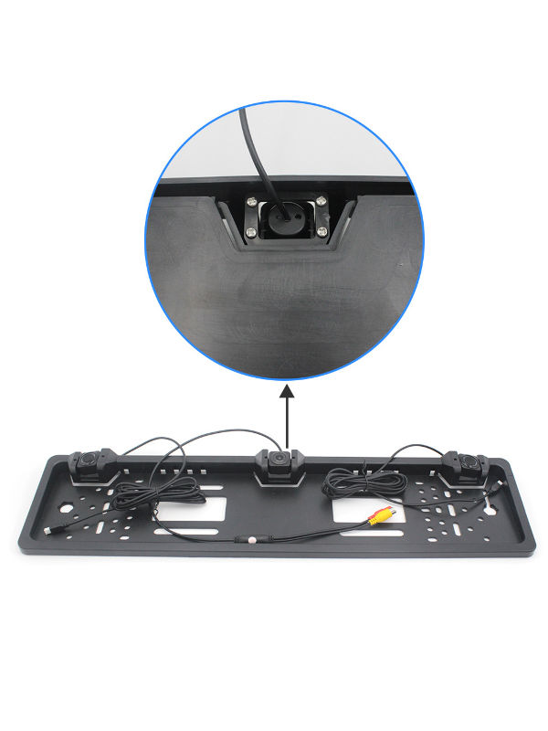 3–in–1 european License Plate Parking Sensor Systems with 3 Sensors ...