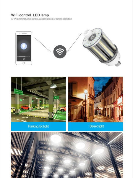 China factory 36w led bluetooth corn bulb e27 360degree beam angle led ...