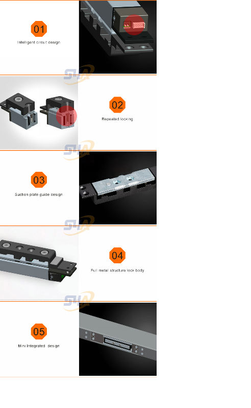 2600 Lbs Holding Force Shear Maglock Fail-Safe Concealed Electric ...