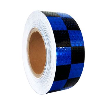 China PVC self-adhesive reflective tape with checkerboard pattern ...