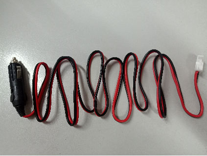 Icom Power cable 14 GA 1.9 meters Red/Black Cigarette lighter connector ...