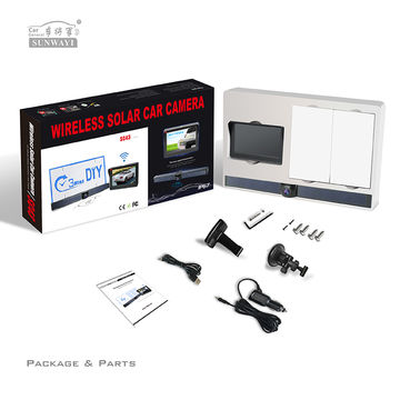 China Wireless Solar power back up plate camera for car on Global ...